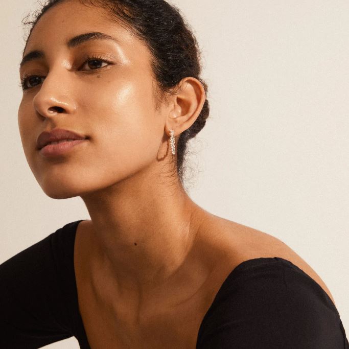 Solidarity Bubbles Hoops Oyraringar Large Silvrað - Reinfann