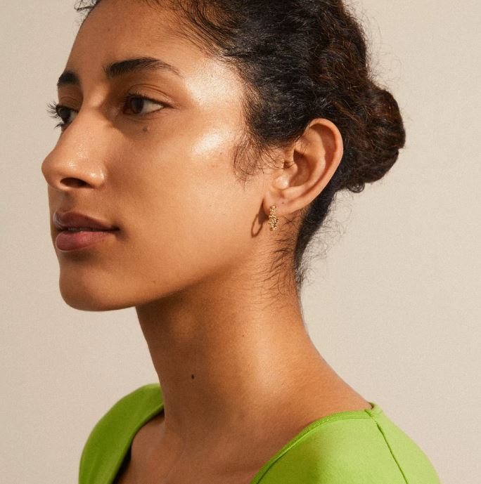 Solidarity Bubbles Hoops Oyraringar Small Gylt - Reinfann