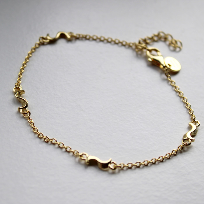 Rhumba Simple Armband Gylt Silvur - Reinfann