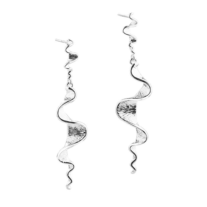 New Rhumba Long Oyraringar Silvur - Reinfann