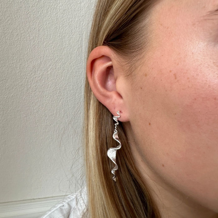 New Rhumba Long Oyraringar Silvur - Reinfann