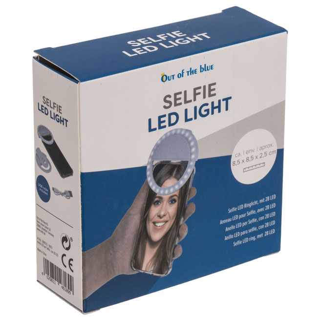 Selfie LED Ljós, Kann løðast við USB - Reinfann