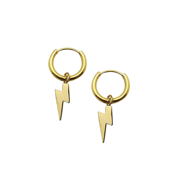 Alexa Hoops Oyraringar Gylt Stál - Reinfann