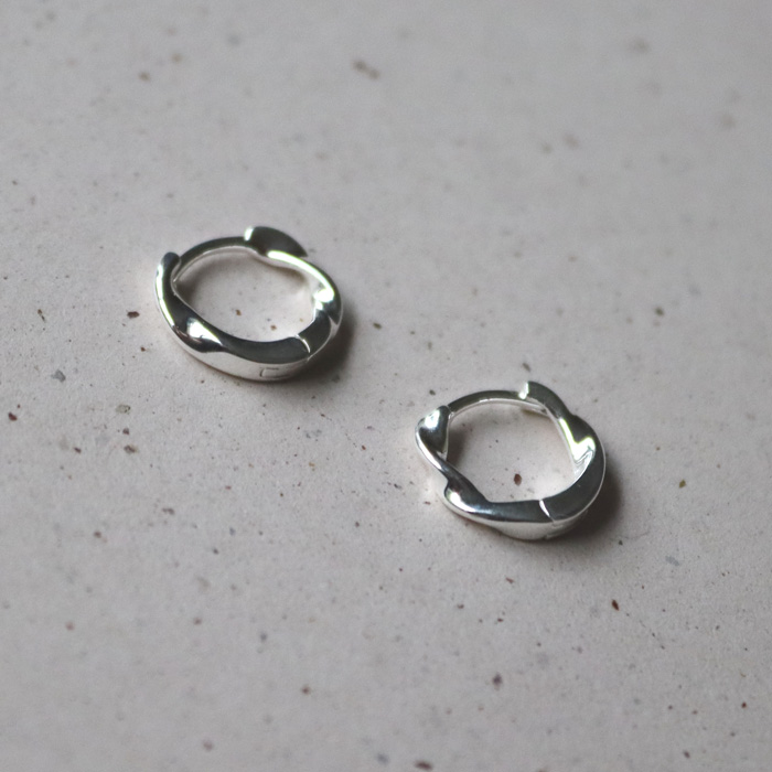 Twirl Hoops Oyraringar Silvur 13 mm - Reinfann