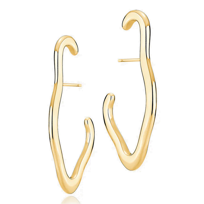 Signe Kragh x Sistie 2nd Creol Oyraringar Medium Gylt Stál - Reinfann